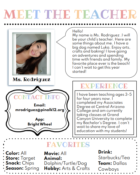 Mary C O’Brien Accommodation District - Back to School Information